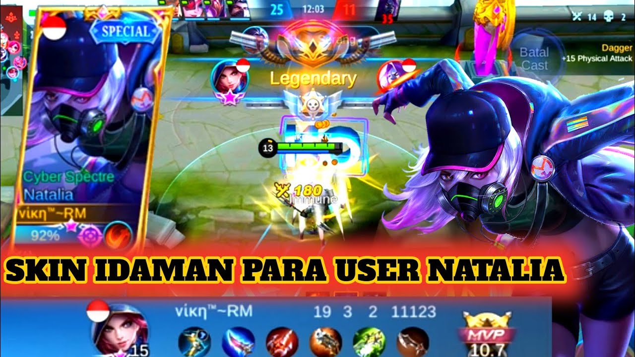 SKIN NATALIA TERBAIK,SKIN IDAMAN USER NATALIA,SKIN 1 DIAMON DARI ...