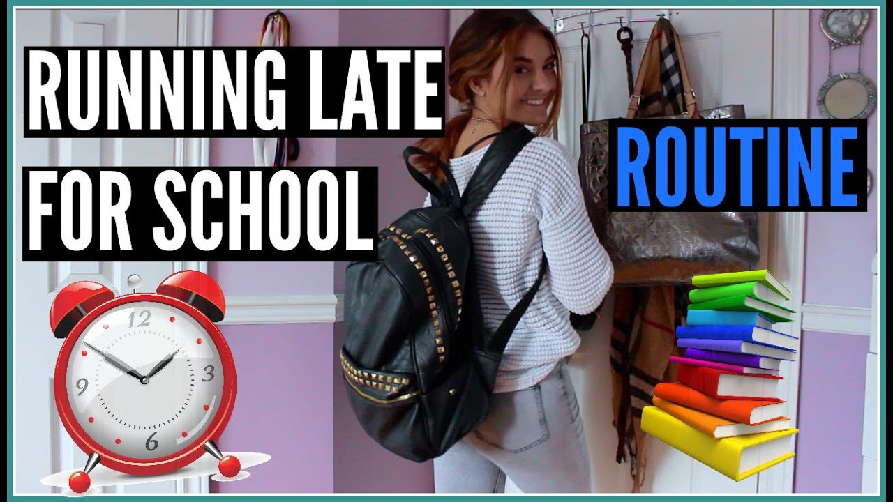 Running Late For SCHOOL Morning Routine:Hair, Makeup + Outfit IDEA ...