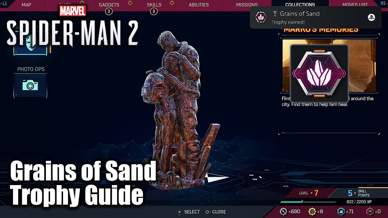 Marvel's Spider-Man 2 - Grains of Sand Trophy Guide (Piece together ...