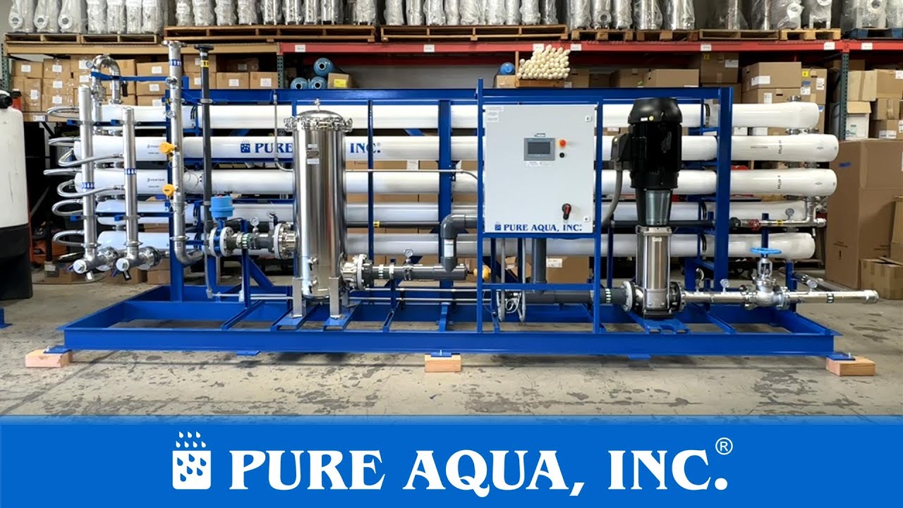 Reverse Osmosis System | Jamaica | 200 GPM | www.pureaqua.com - YouTube