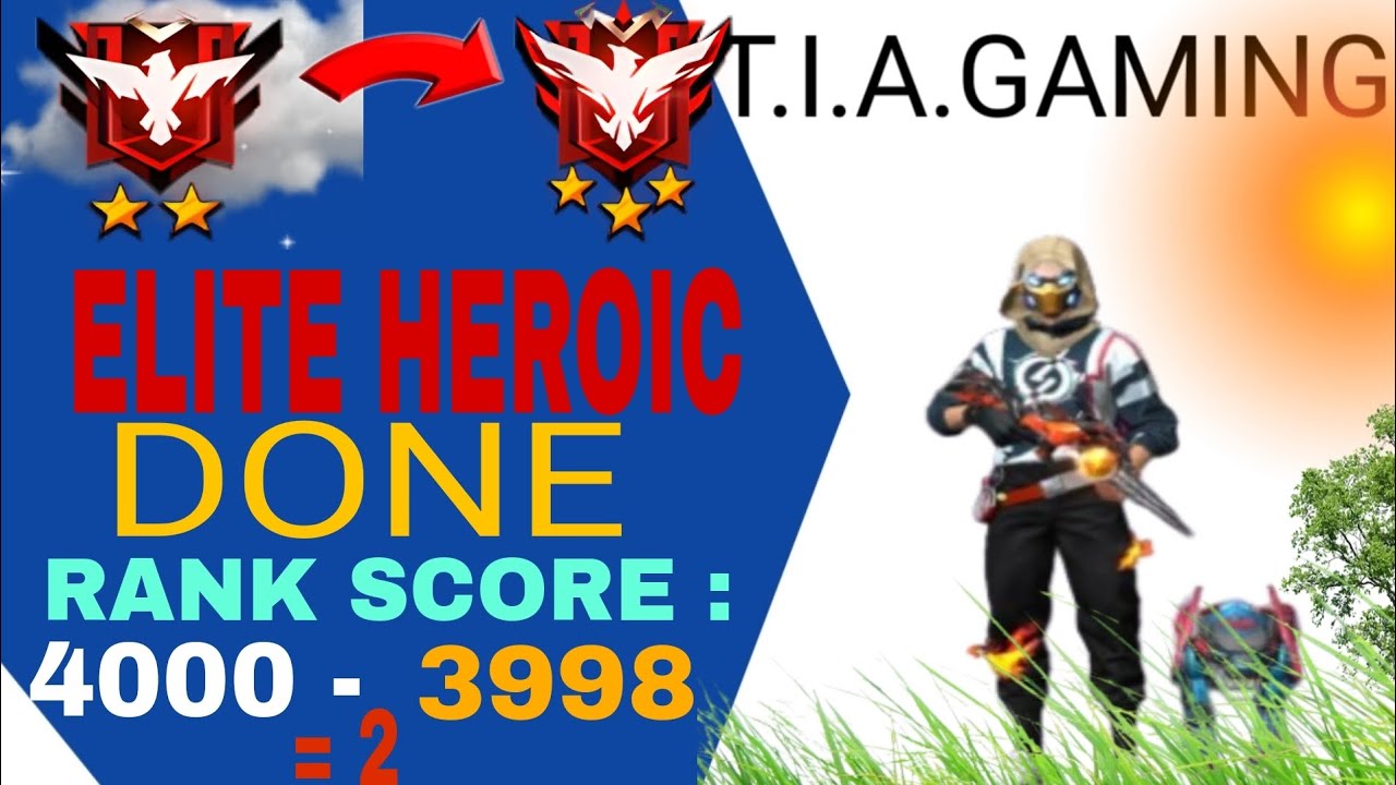 Heroic Two stars to Elite Heroic done.#comment #freefire # ...