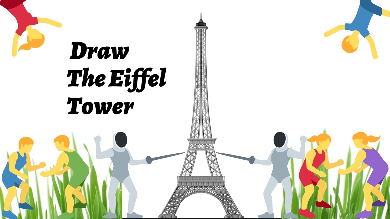 HOW TO DRAW THE EIFFEL TOWER | TOWER DRAWING | EIFFEL TOWER PENCIL ART ...
