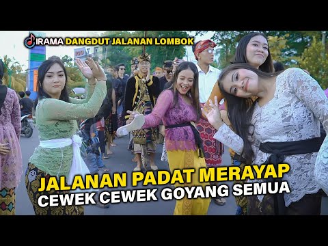 CEWEK JOGET RAMAI RAMAI MEMBAJIRI JALANAN BERSAMA NIA DIRGHA LINTING DAUN VERSI IRAMA DOPANG