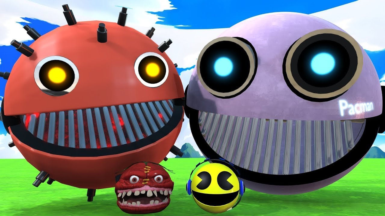 Best Robot Pacman Compilation | Pacman and Flying Two-Legged Robot ...