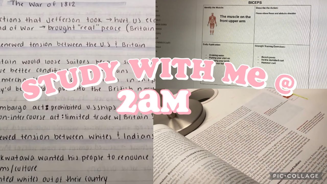 study with me at 2am | study vlog - YouTube