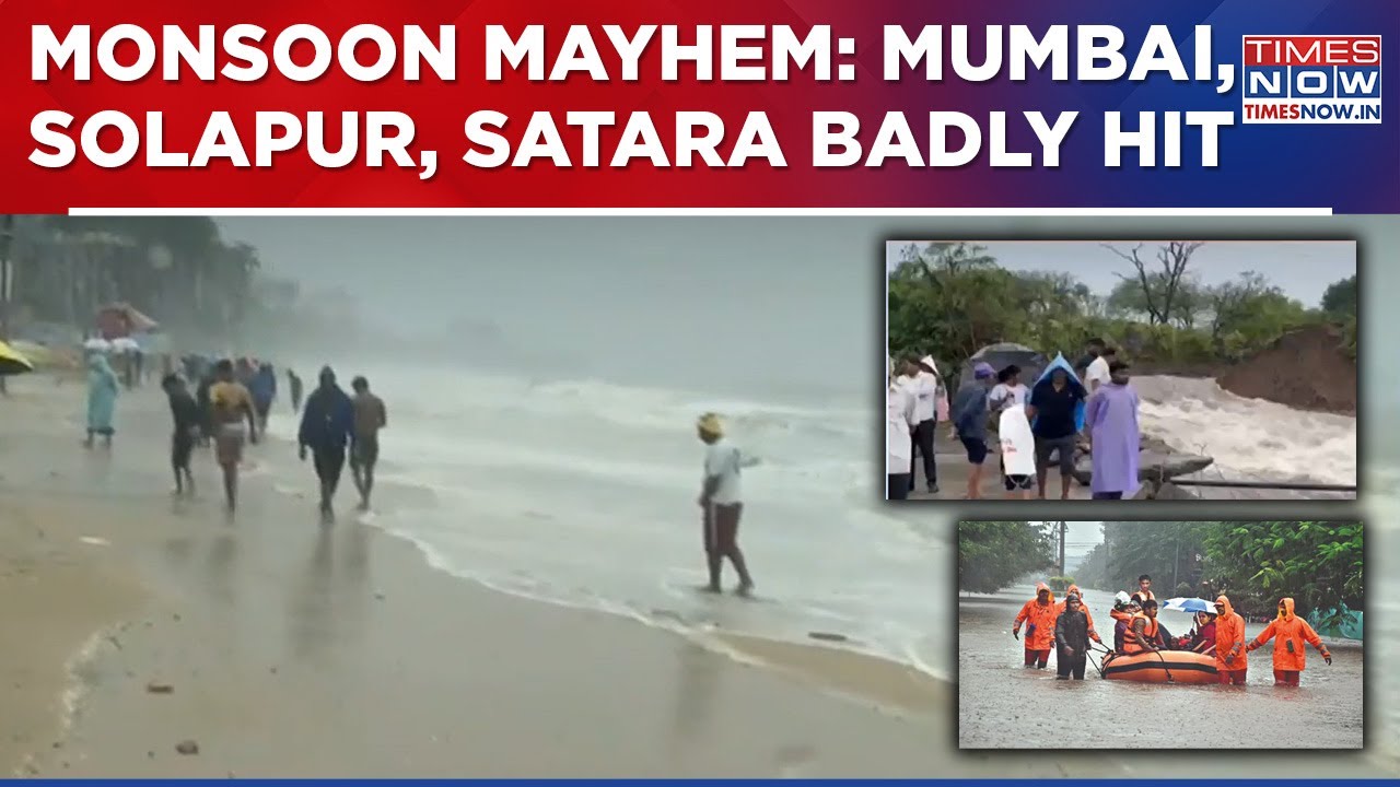 Monsoon Update: Maharashtra On Alert After Heavy Rains; NDRF Rescues 6 In Flood-Hit Solapur ...