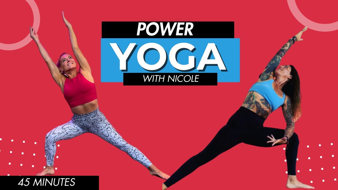 45 Minute At Home Power Yoga with Nicole - Guest Instructor - YouTube