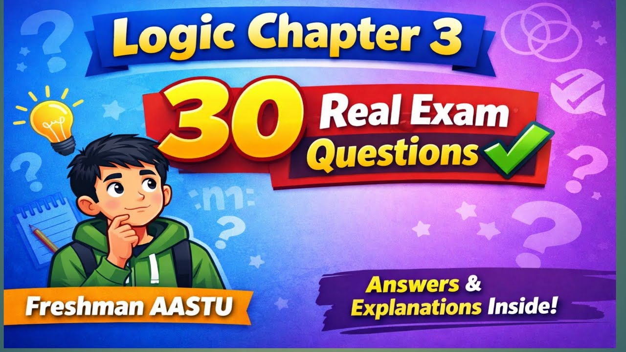 Logic Chapter 3 – 30 Real-Life Multiple Choice Questions (Freshman ...