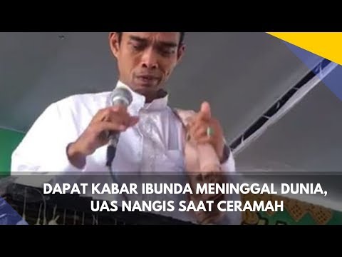 Dapat Kabar Ibunda Meninggal Dunia, UAS Nangis Saat Ceramah