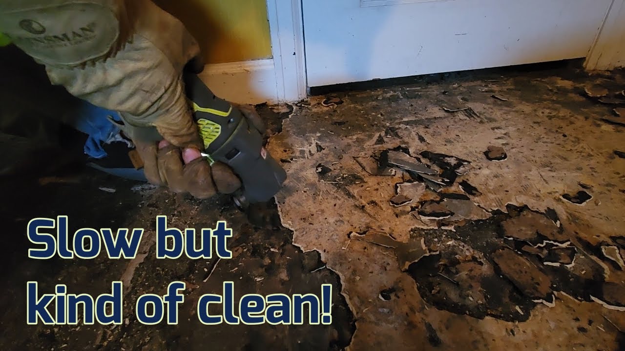 How to remove old solid tar paper, without chemicals and minimal dust ...