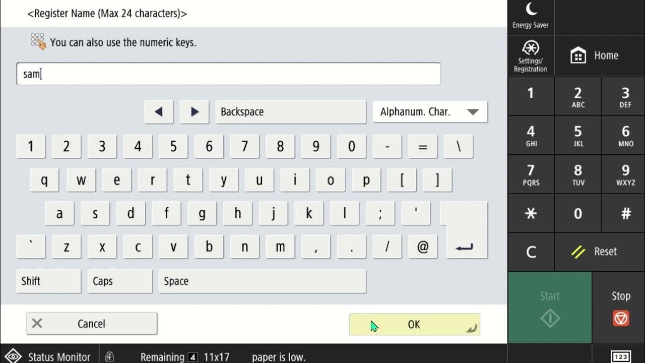 How to Add an Email Address from the Scan and Send Screen on Your Canon ...