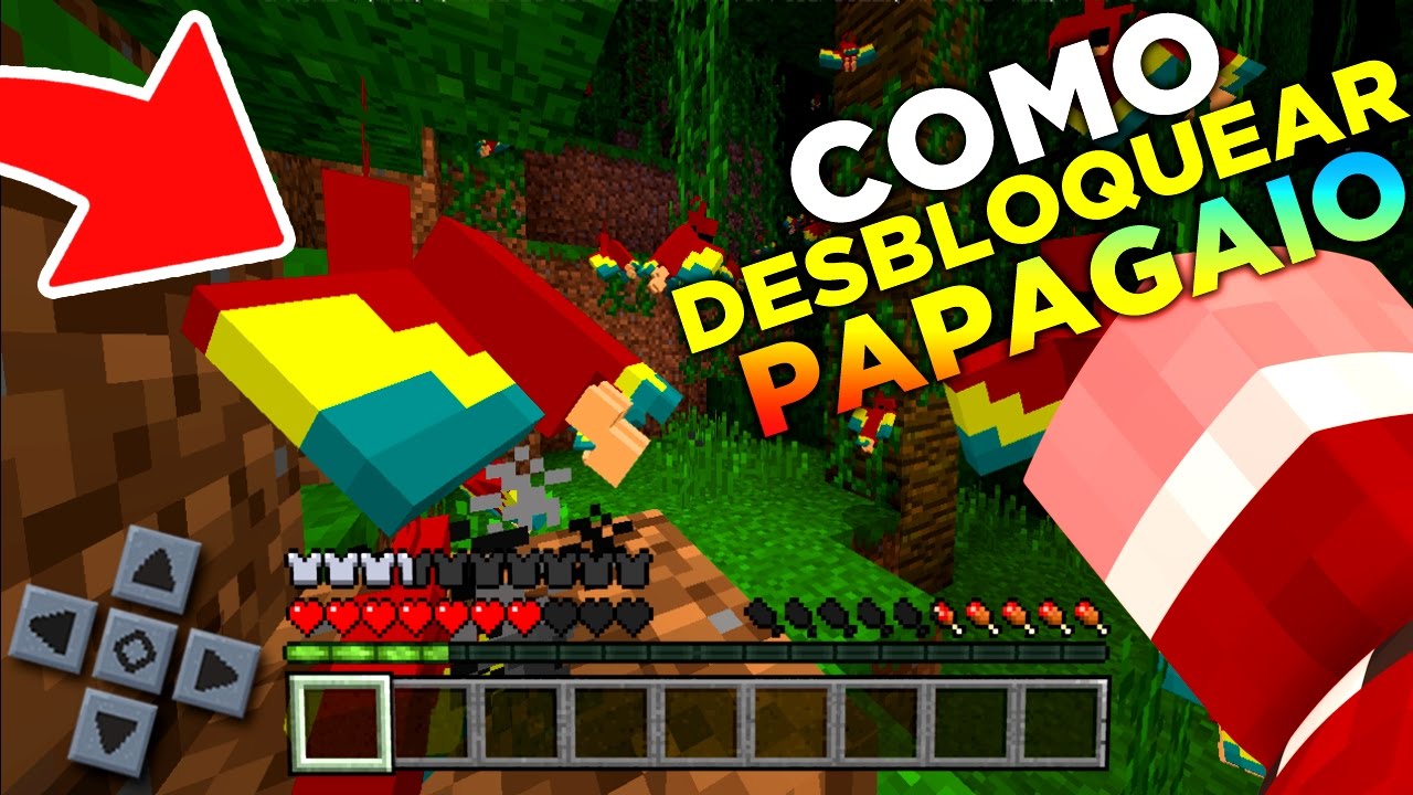 COMO DESBLOQUEAR O PAPAGAIO NO MINECRAFT PE - (Minecraft Pocket Edition ...