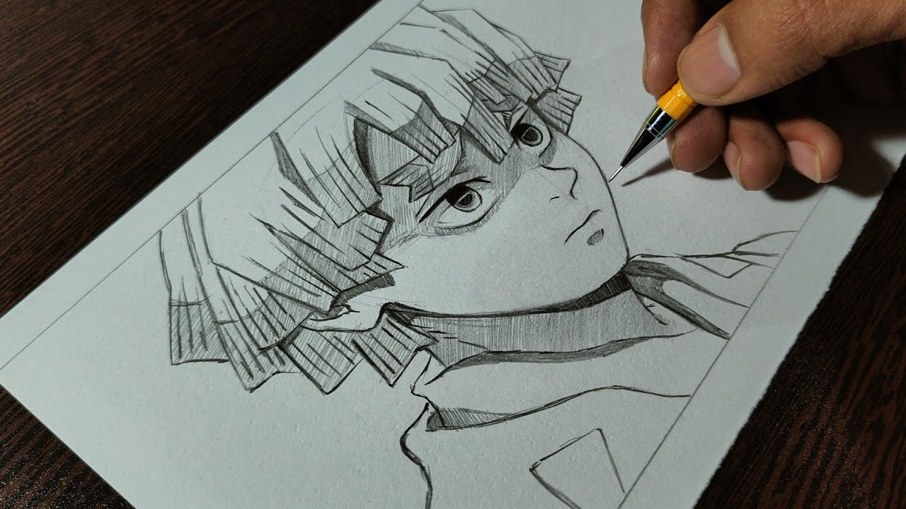 Zenitsu drawing tutorial form anime Demon slayer | how to draw Zenitsu ...