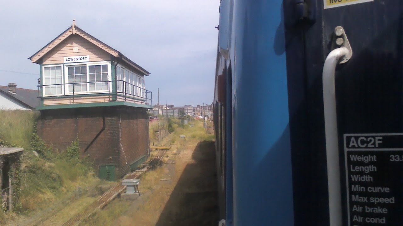 Onboard Loco Hauled Set Between Oulton Broad North P2 and Lowestoft P3 ...