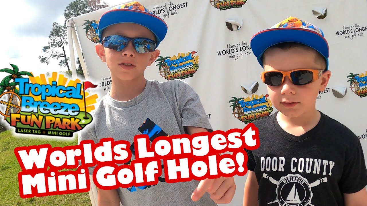 AMAZING MINI GOLF COURSE at Tropical Breeze Fun Park in Cape Coral ...