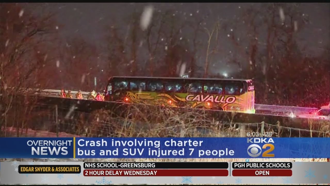 Passengers Injured In Charter Bus Crash On Turnpike - YouTube