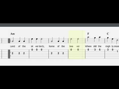 Land of the Silver Birch Guitar Play-Along - YouTube