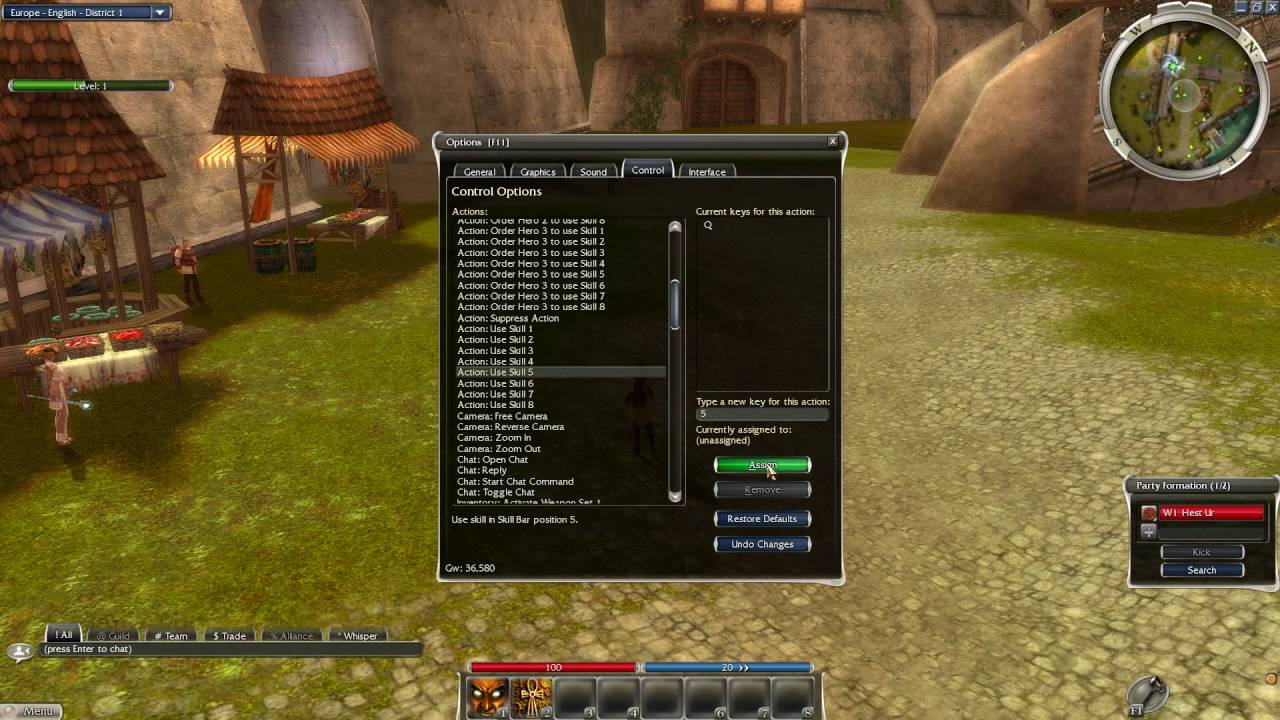 How to change action bar hotkeys - Guild Wars - YouTube
