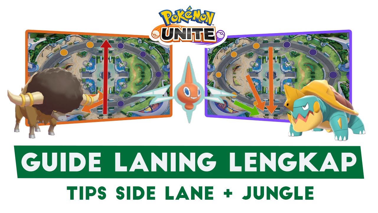 GUIDE LANING Lengkap, Tips Side Lane & Tips Jungle - Pokemon Unite ...