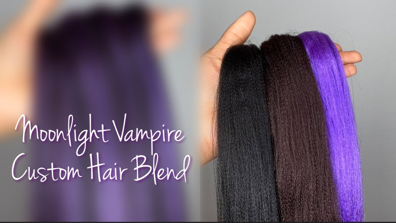 Moonlight Vampire | 31 Blends of Halloween | Custom Color Braiding Hair ...