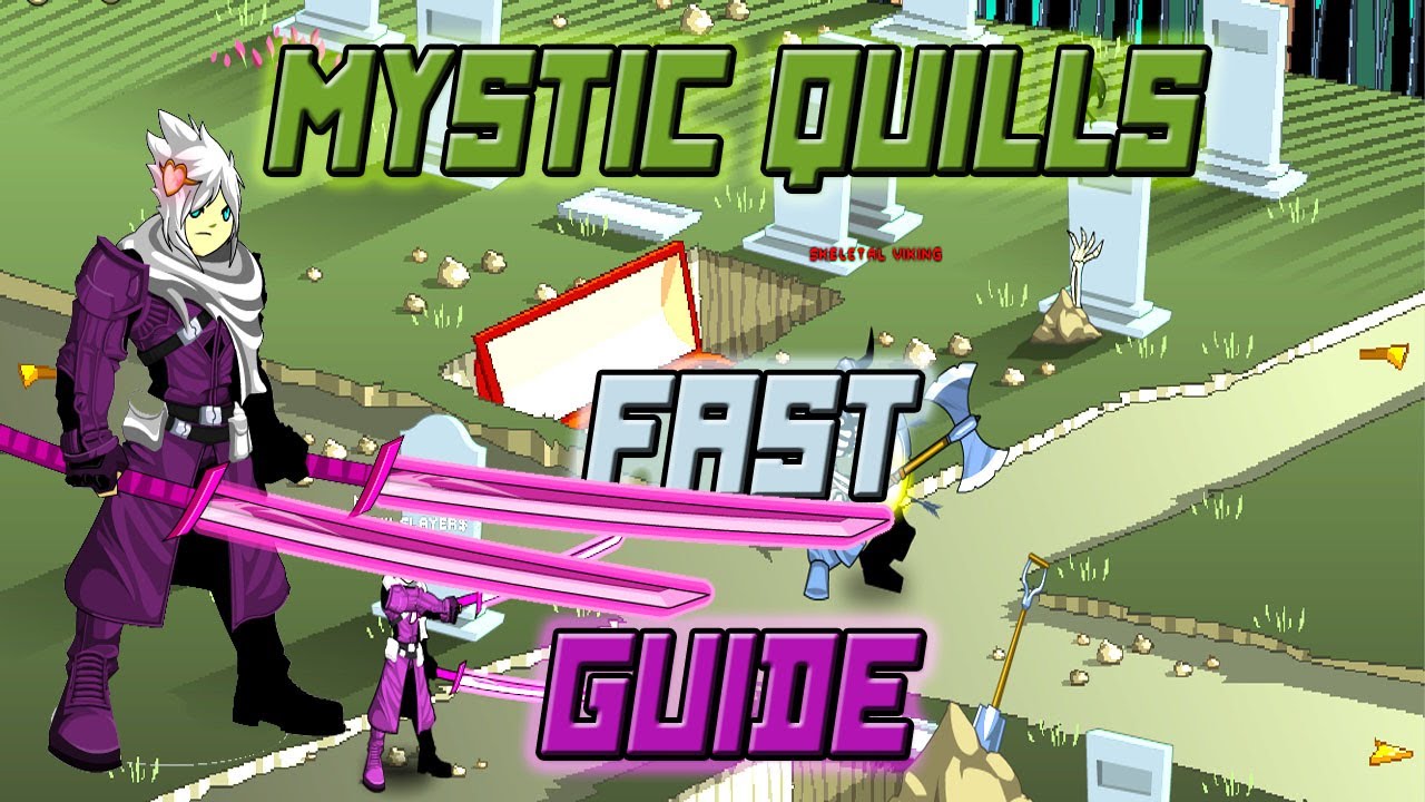 AQW Fastest Way to Get Mystic Quills - YouTube
