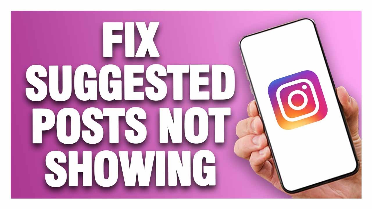 Instagram App Suggested Posts Not Showing - How To Fix | Quick Solution - YouTube
