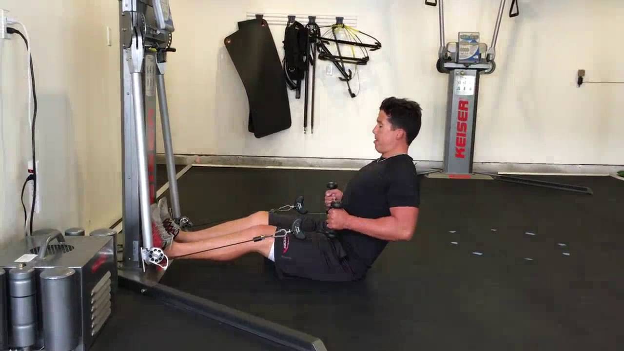 Seated Cable Resisted Bilateral Row - Neutral Grip - YouTube