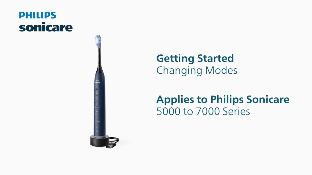 Getting Started: Changning Modes | Philips Sonicare: 5000 to 7000 ...
