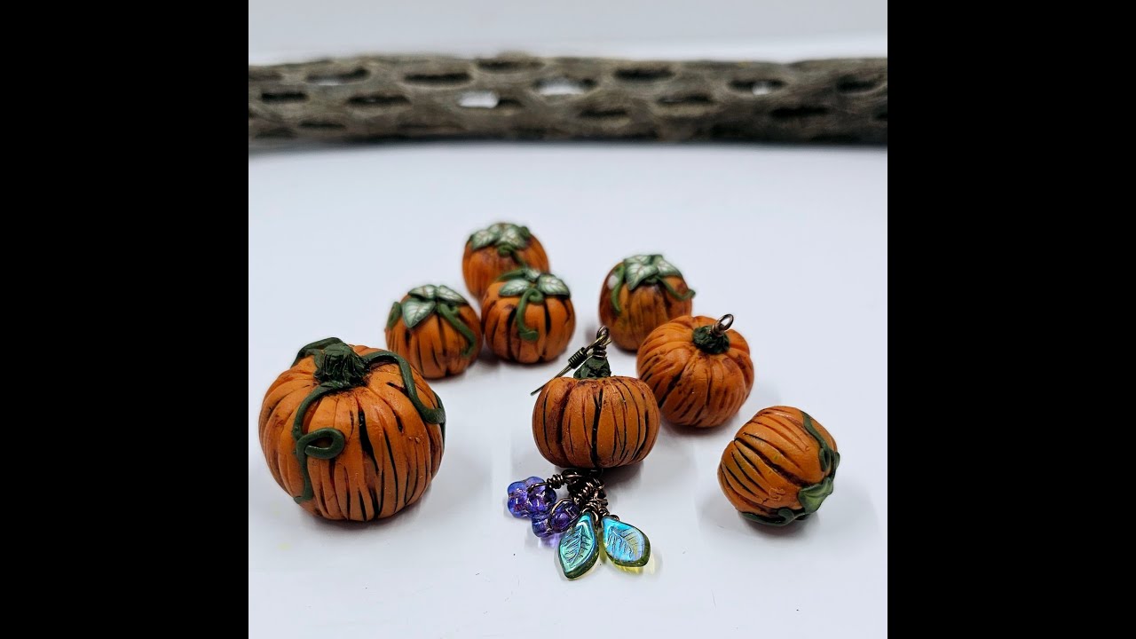 Polymer Clay "Fall Pumpkin" Tutorial "Fun fall theme - YouTube