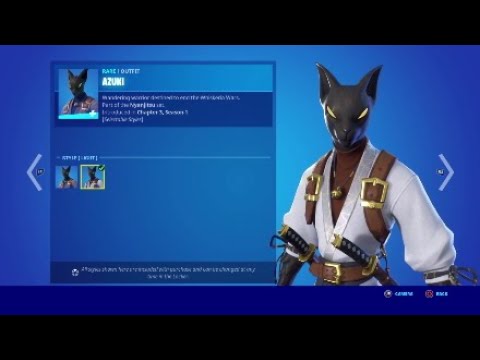 NEW "AZUKI" SKIN IN FORTNITE - YouTube