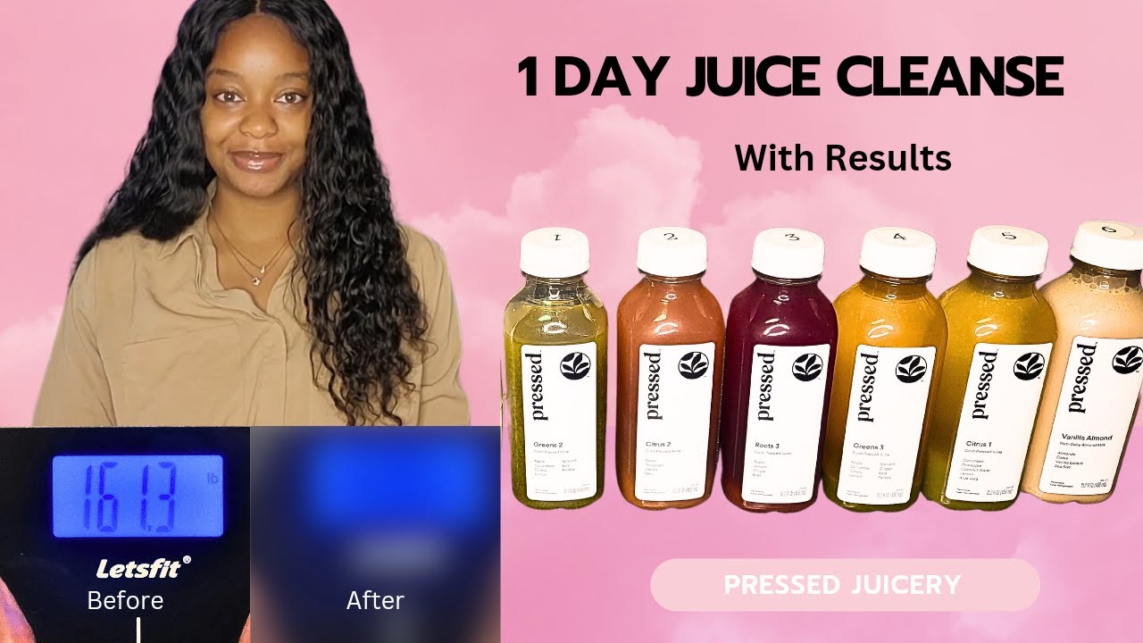 1 Day Juice Cleanse: Pressed Juicery Great Results | Weight loss | Anti ...