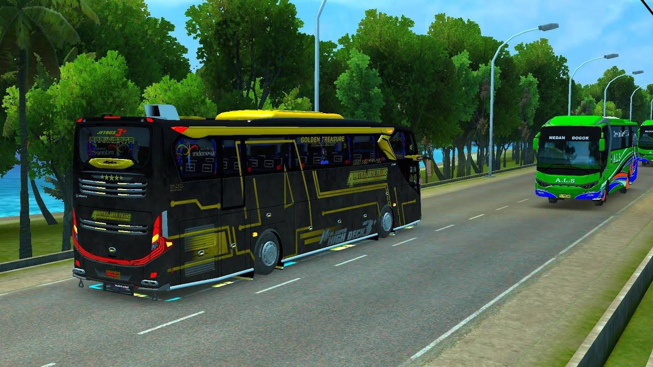 BUS OLENG PUTRA JAYA TRANS TELOLET BASURI MENGULAR SEPANJANG JALAN ...