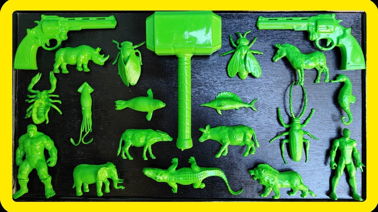 Cleans toys Cow, Crocodile, Duck, Elephants, Lion, Horse, Leopard ...