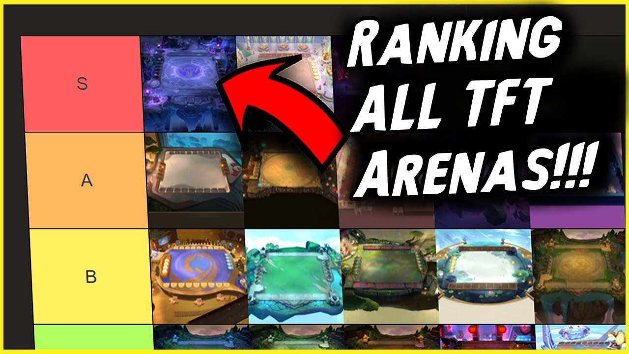 Ranking ALL TFT Arenas!!! -- TFT Arena Skin Tier List!!! - YouTube