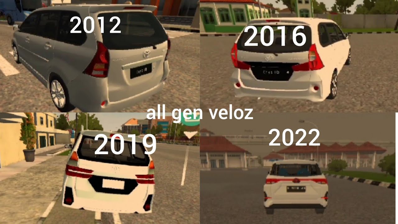 4 gen toyota avanza veloz || bussid - YouTube