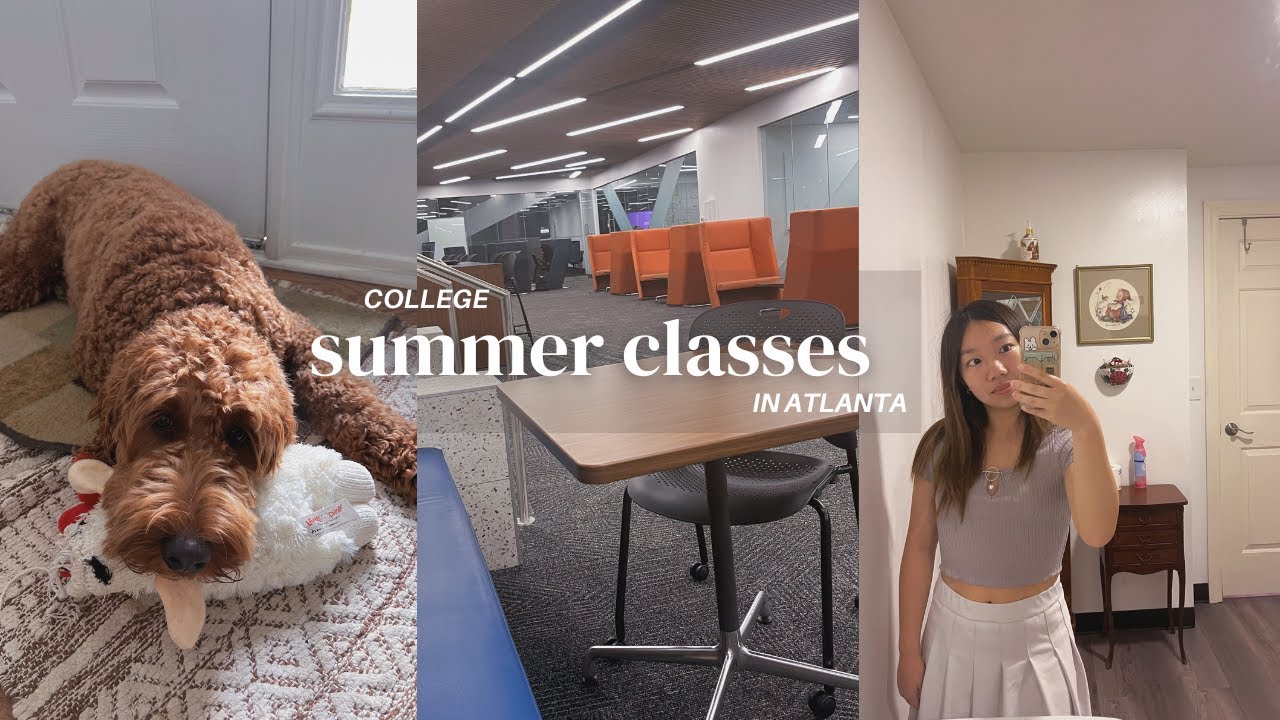 ☀️ summer classes vlog - 6am days, atlanta, transient student 🖇 - YouTube