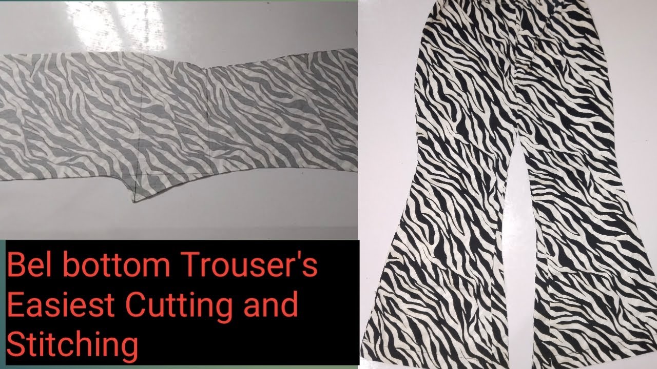 Bel Bottom Trouser's Cutting and Stitching||Beautiful Bel Botom Trouser ...