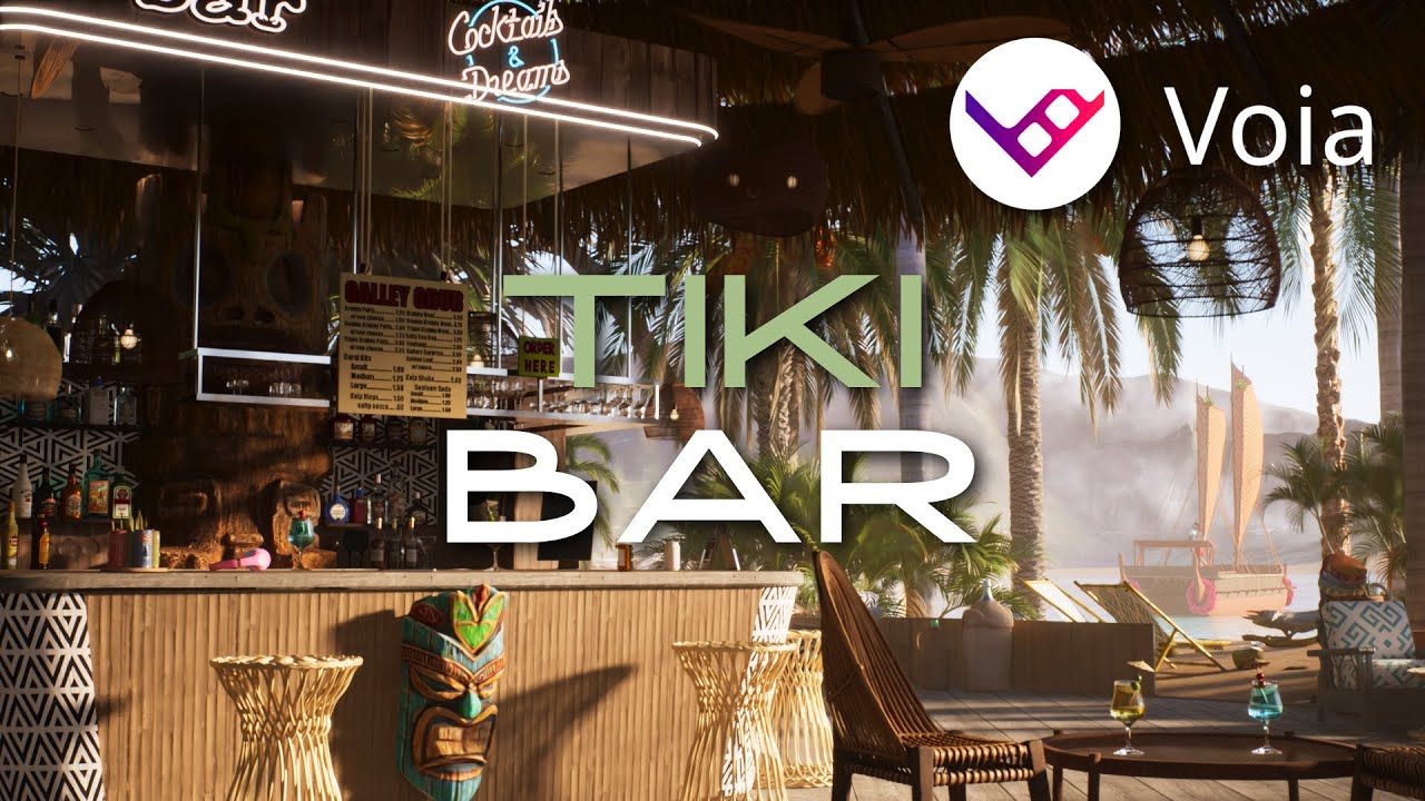 Virtual Sunny Beach Bar (4K) | Unreal Engine 5 | Path Tracer - YouTube