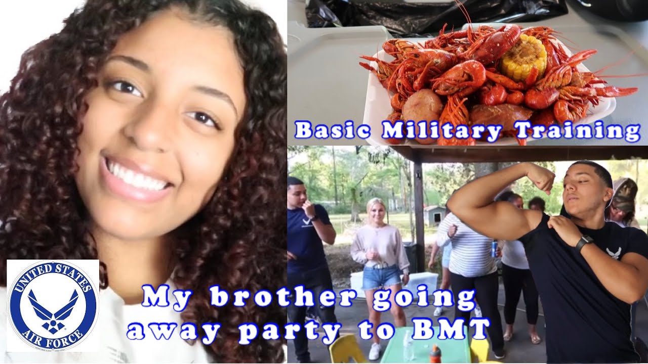 My brothers going away party to BMT | vlog | JamiaRashun | 2022 | - YouTube