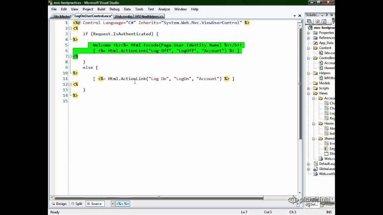 HTML Helpers and Partial Views - YouTube