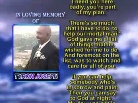Tyron Joseph Memorial - YouTube