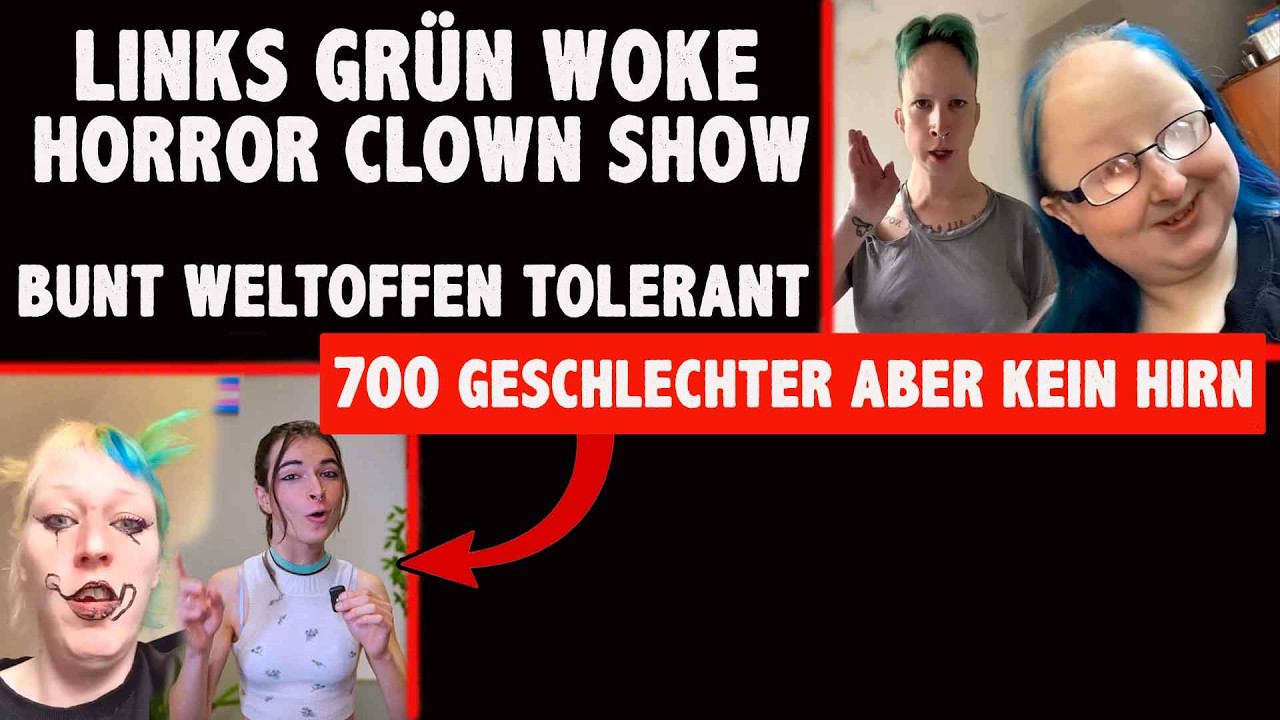 Links woke Horro-Clown-Show Eine Sekte die körperliche Schmerzen ...