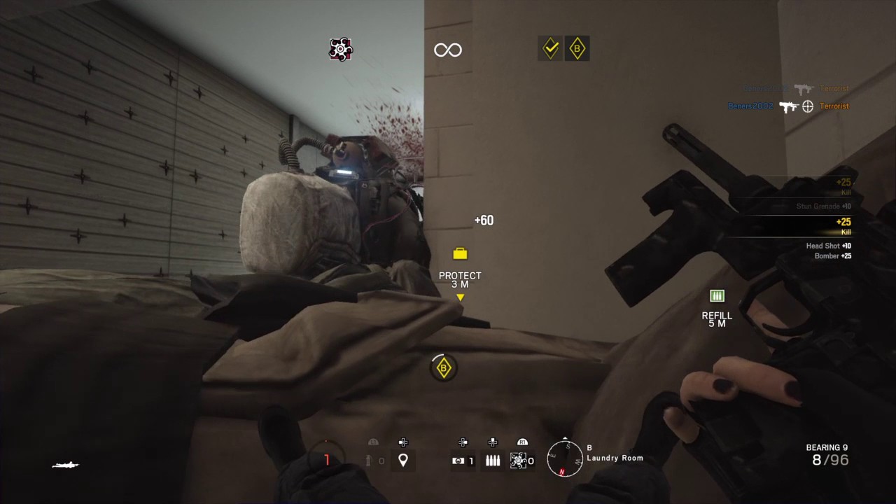 Rainbow Six Siege Terrorist Hunt Complete on 1 Health!!!!!!! - YouTube