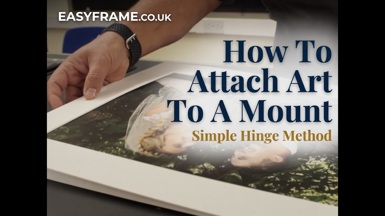 How To Attach Artwork To A Mount - YouTube