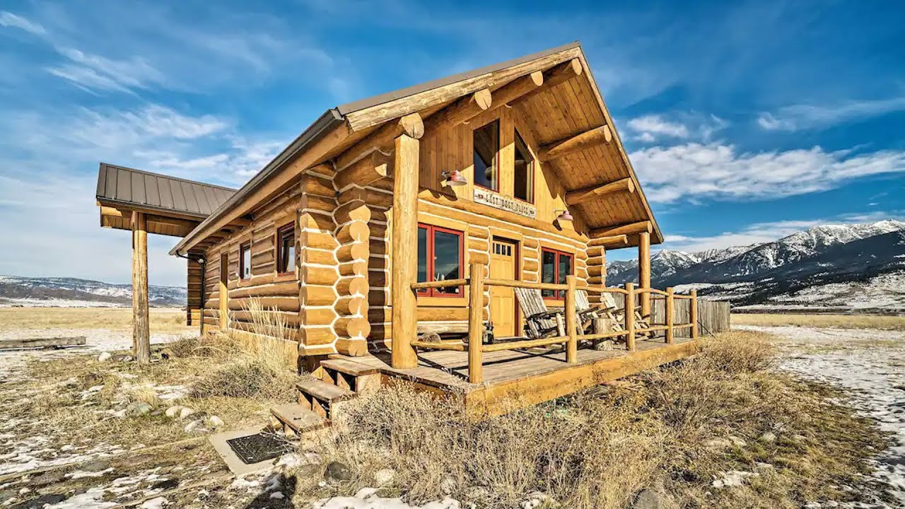 Gorgeous Yellowstone Cabin With Stunning Mountain View - YouTube