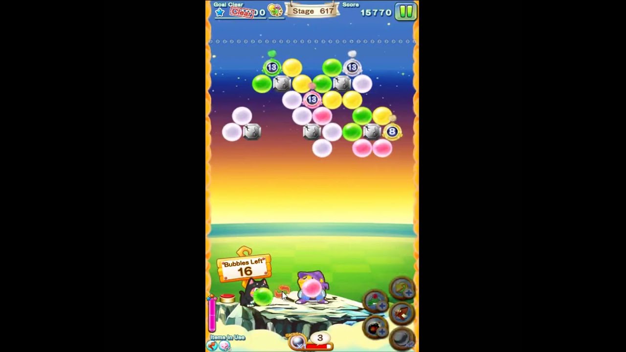 LINE Puzzle Bobble Stage 617 / LINE パズルボブル ステージ 617 - YouTube