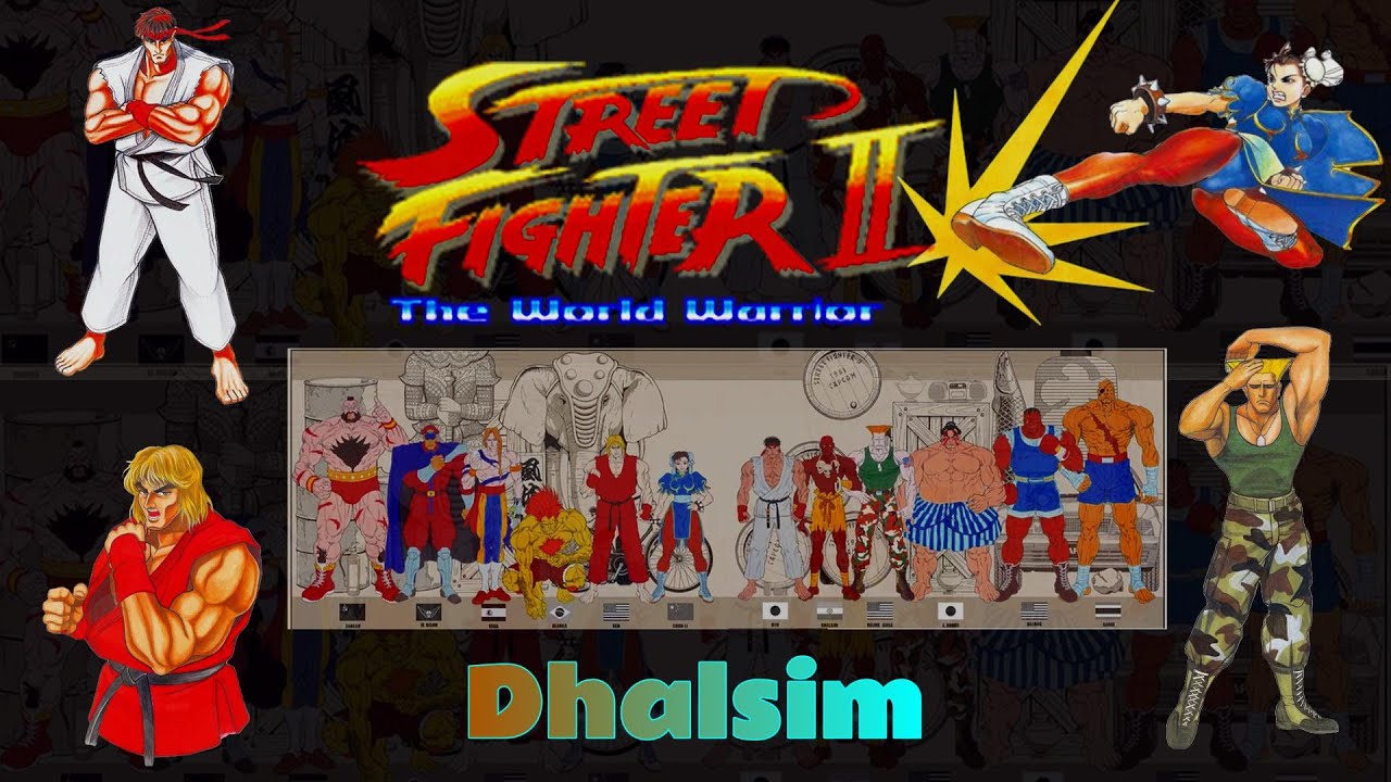 Street Fighter II: The World Warrior - DHALSIM PLAYTHROUGH - YouTube