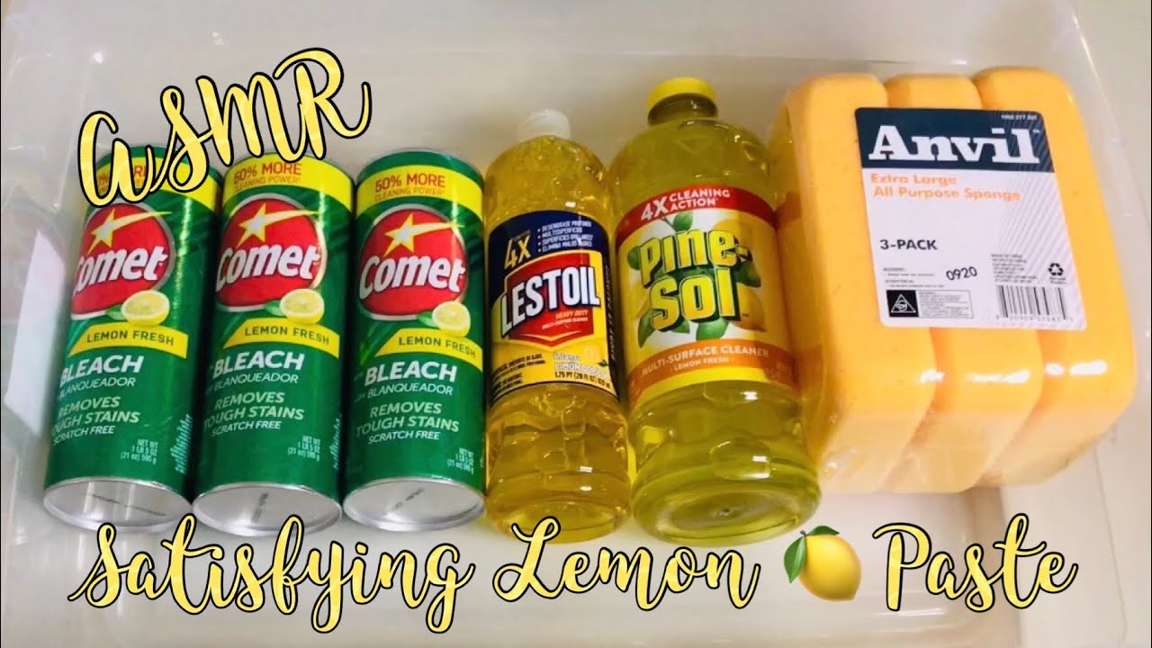 💛 ASMR 💛 SATISFYING LEMON PASTE & GIVEAWAY DETAILS !! 🥳🤑💵 - YouTube