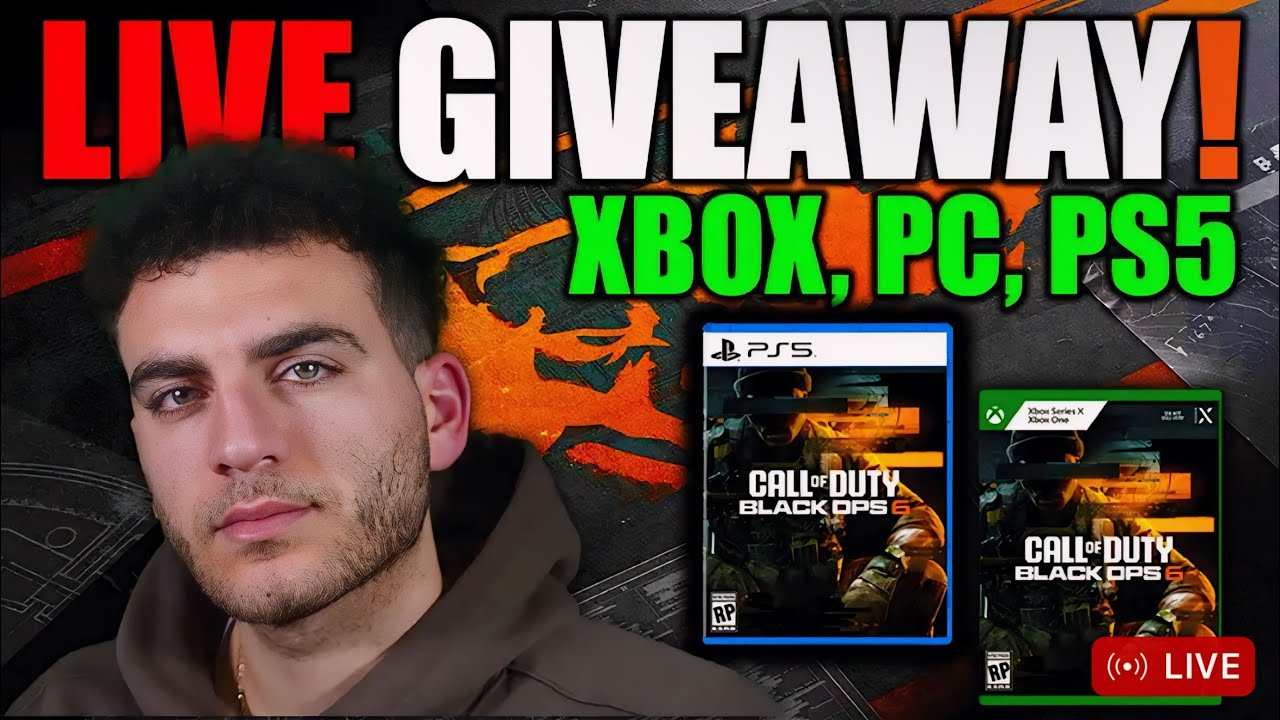 🔴 LIVE - BO6 GIVEAWAY! (FREE BLACK OPS 6 VAULT EDITION + MORE!) - YouTube