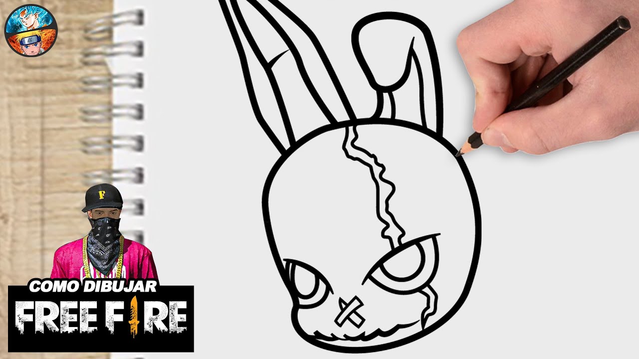 COMO DIBUJAR SKIN CONEJO CIBERNÉTICO De free fire Dibujos How to Draw ...